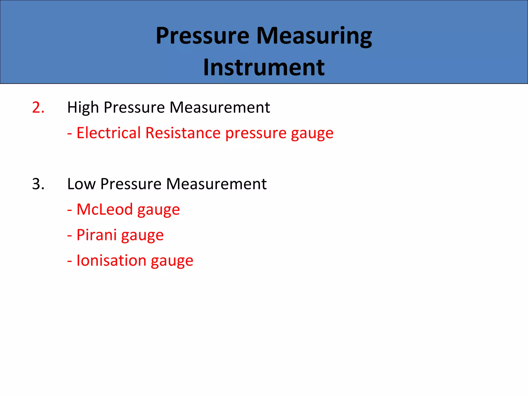Pressure measurement | PPT