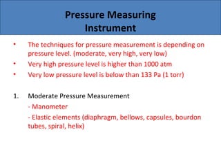 Pressure measurement | PPT