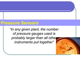 Engineering Metrology - Pressure Measurement | PPT