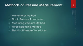 Pressure Measurement Part I | PDF