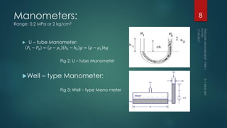 Pressure Measurement Part I | PDF