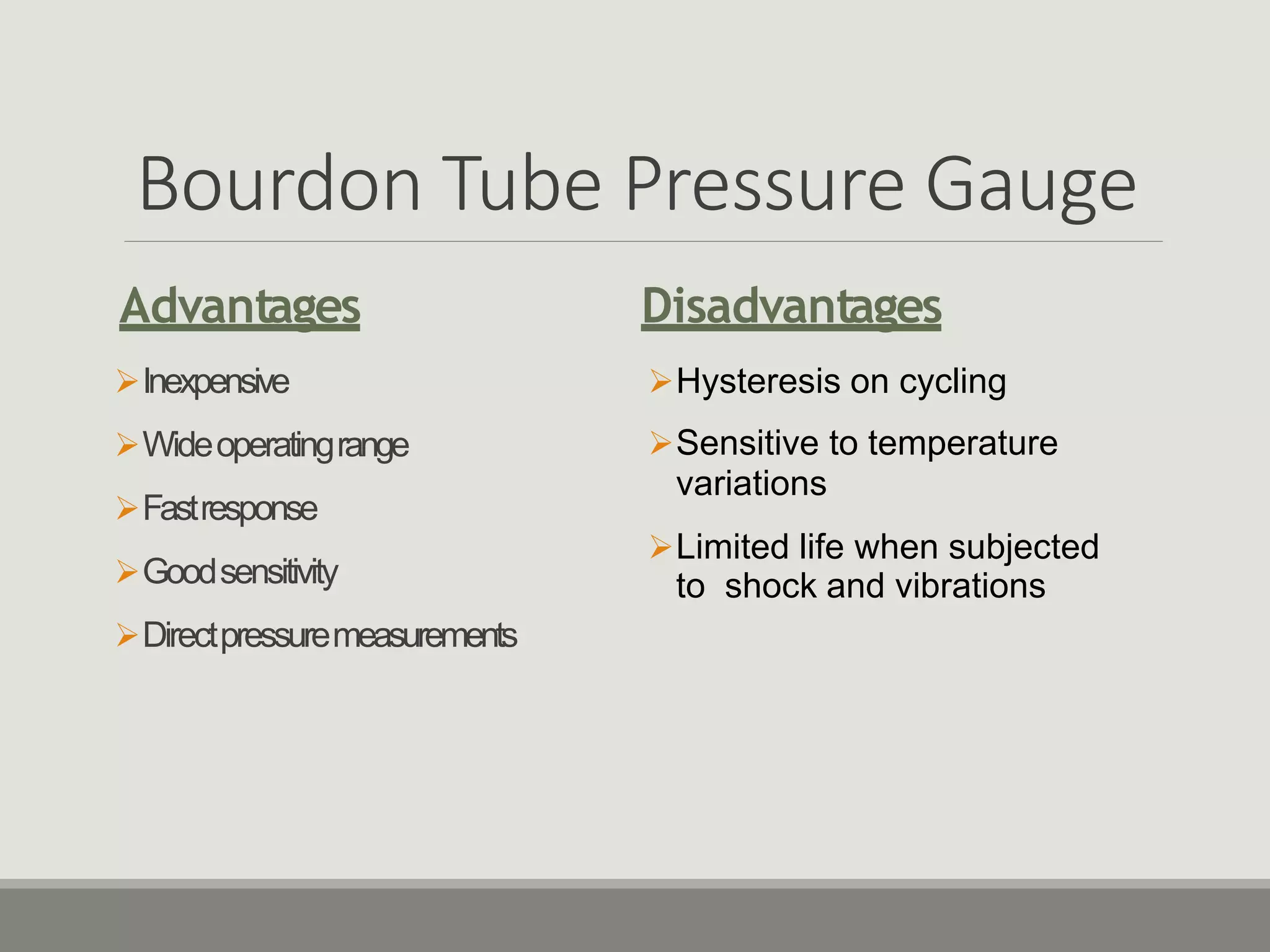 Pressure measurement devices | PPTX
