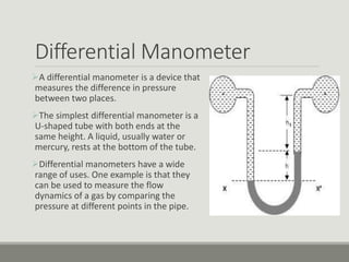 Pressure measurement devices | PPTX