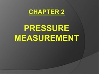 Pressure Measurement ppt.pptx . | PPTX