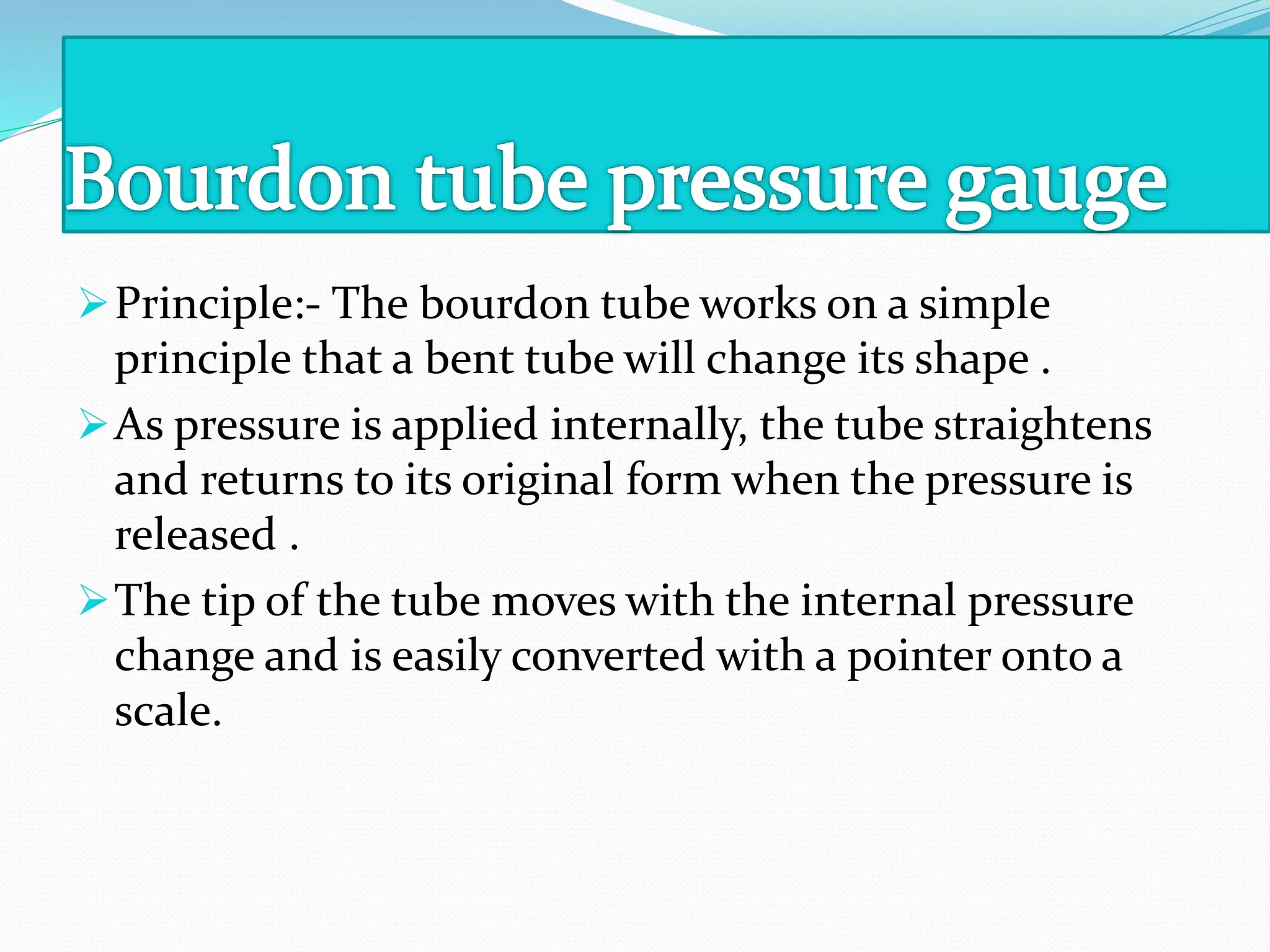 Pressure measuring devices | PPTX