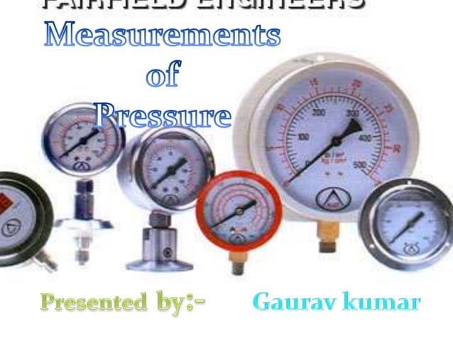 Pressure measuring devices | PPTX