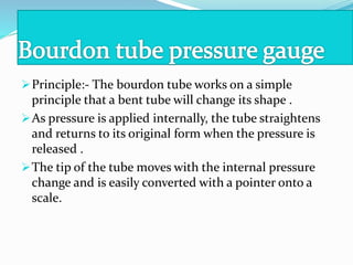 Pressure measuring devices | PPTX
