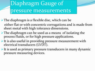 Pressure measuring devices | PPTX