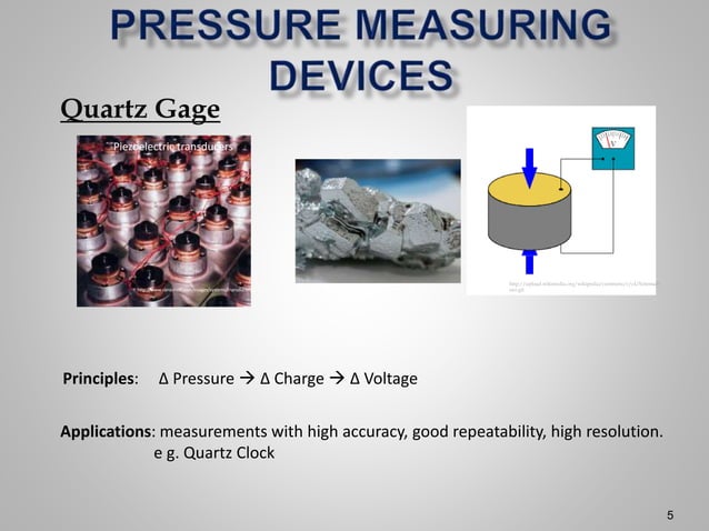 Pressure measuring devices | PPTX | Physics | Science