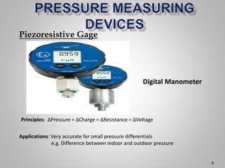 Pressure measuring devices | PPTX