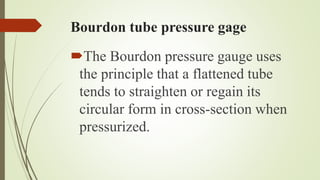Pressure measuring devices presentation | PPTX