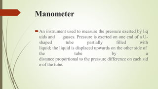 Pressure measuring devices presentation | PPTX