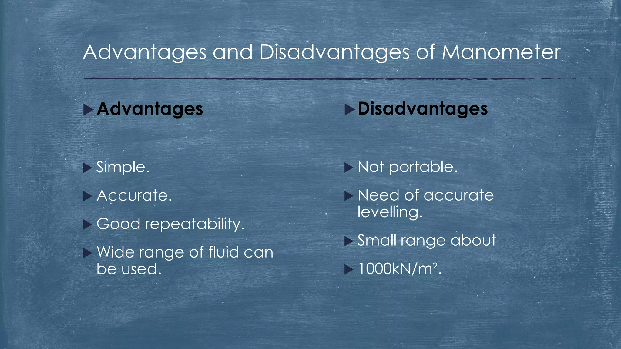 Pressure measuring Devices (MENOMETER ) | PPT