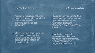 Pressure measuring Devices (MENOMETER ) | PPT