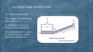 Pressure measuring Devices (MENOMETER ) | PPT