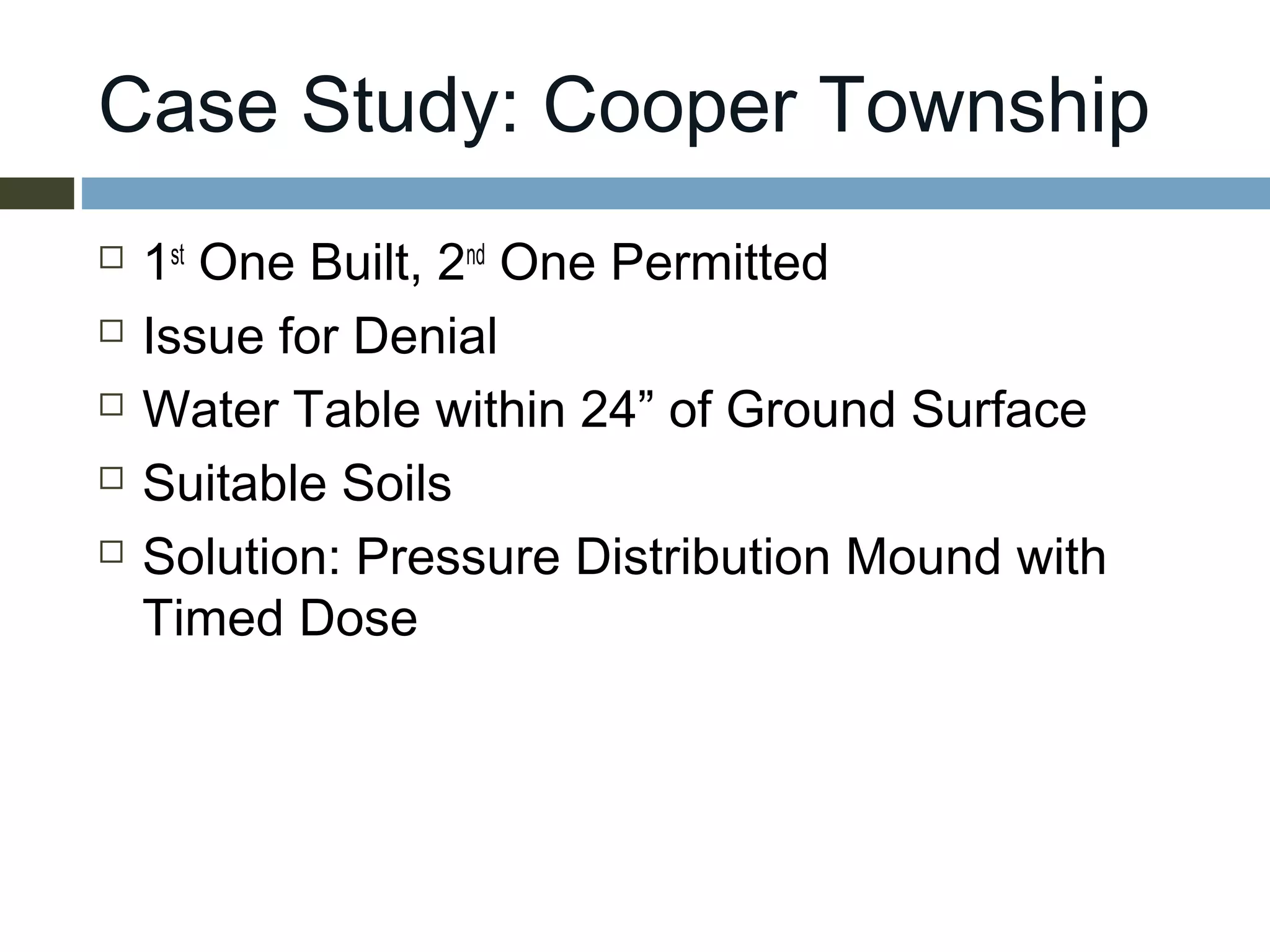 Pressure mound system: Septic Installers - Mike Schwartz, P.E. | PPT ...