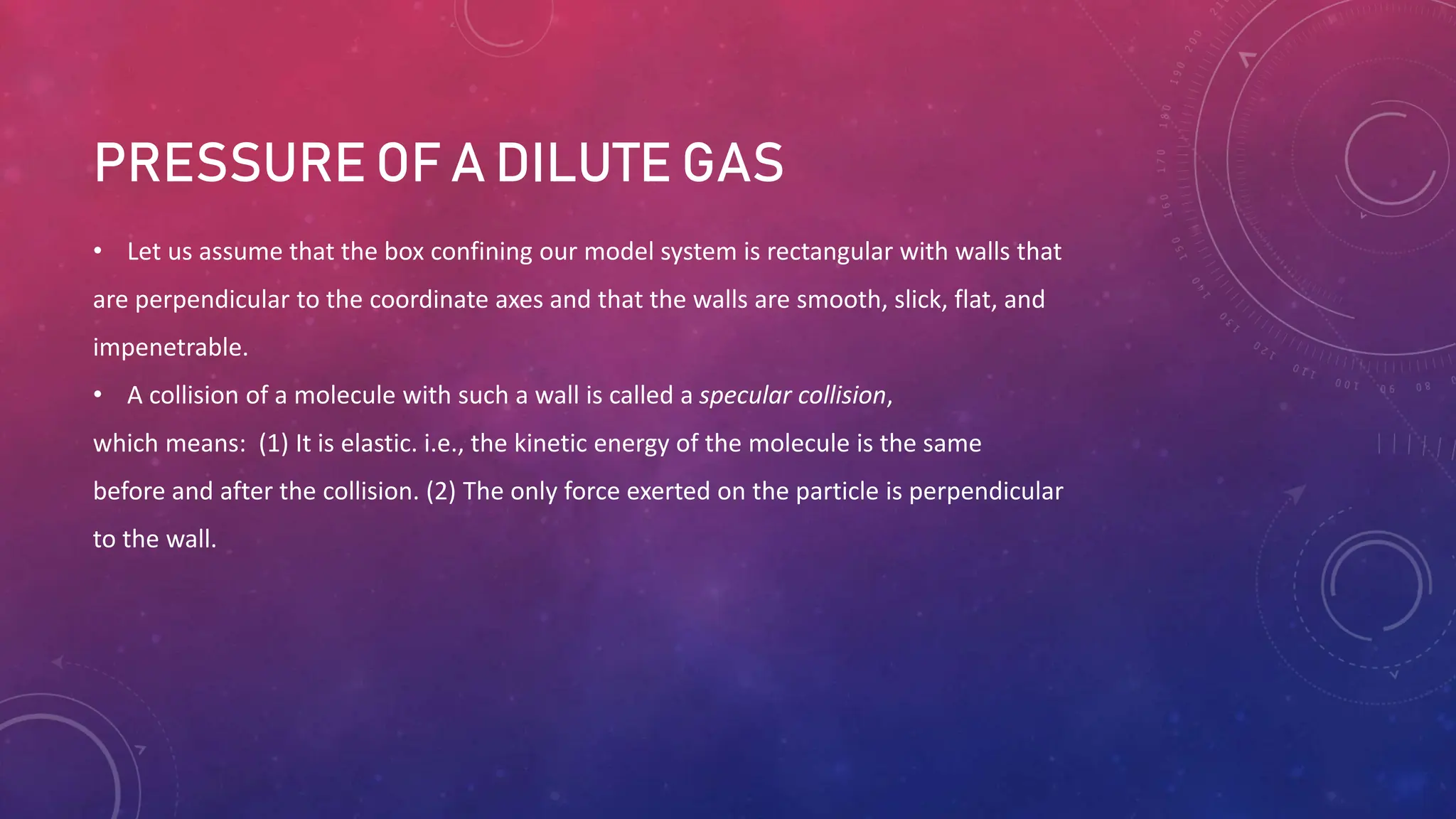 Pressure of dilute, effusion and wall collision.pptx