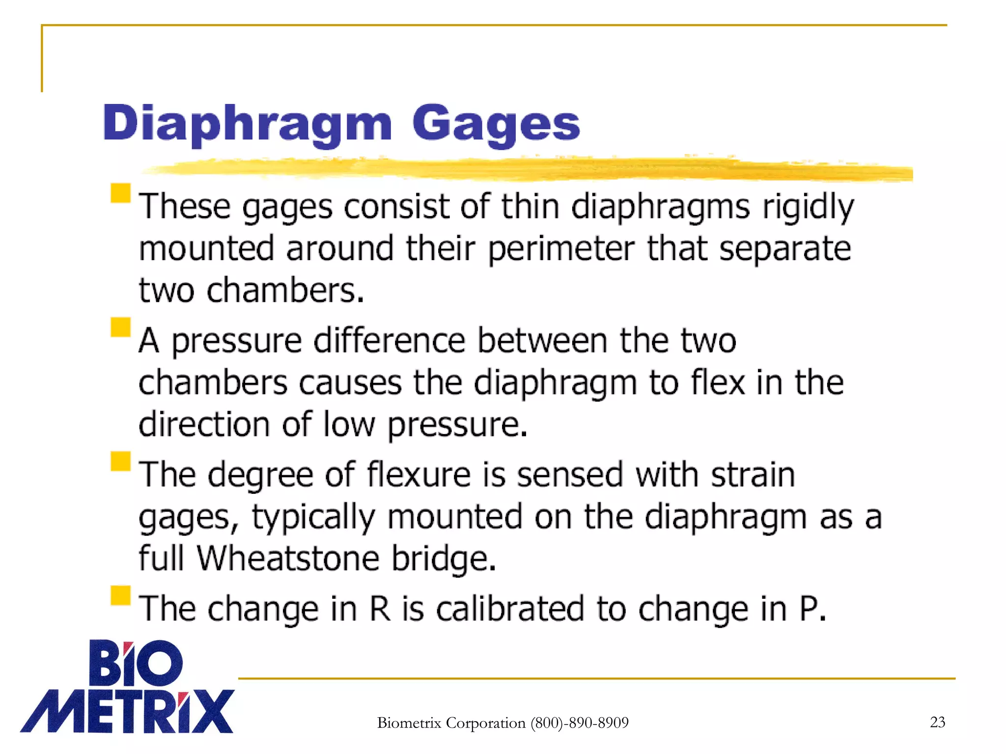 Pressure Overview Of Measurement And Calibration | PPT