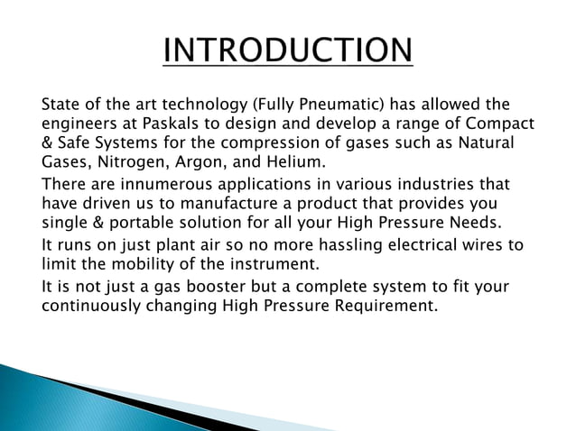 Pressure pac ppt | PPTX