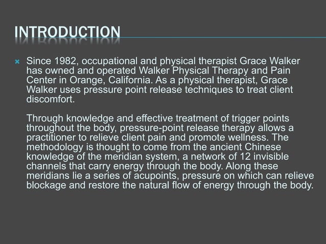 Pressure Point Release - How It Works | PPTX