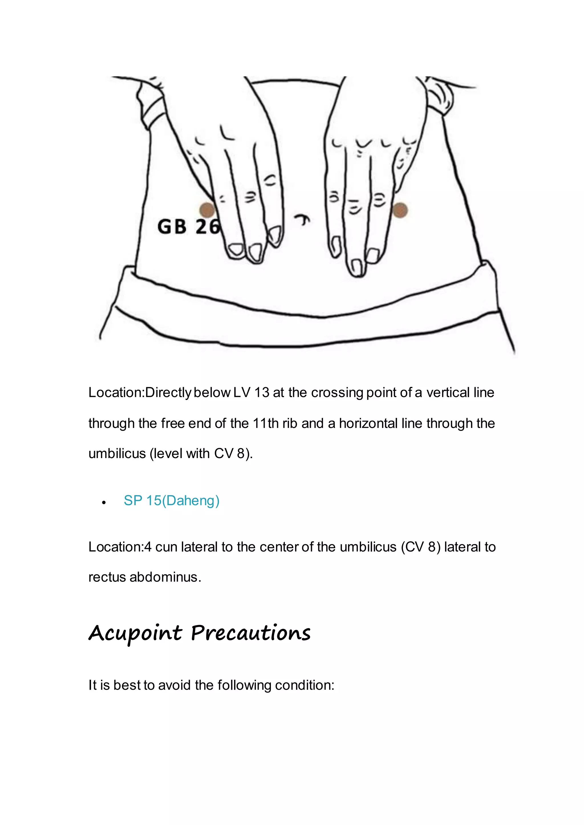 10 Pressure points for belly fat loss | DOC