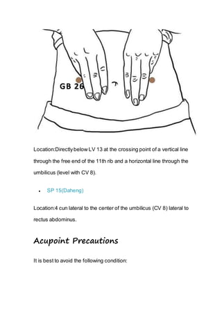 10 Pressure points for belly fat loss | DOC
