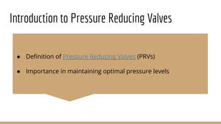 Pressure Reducing Valves: A Comprehensive Overview | PDF