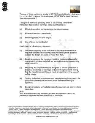 Pressure Relief Systems | PDF