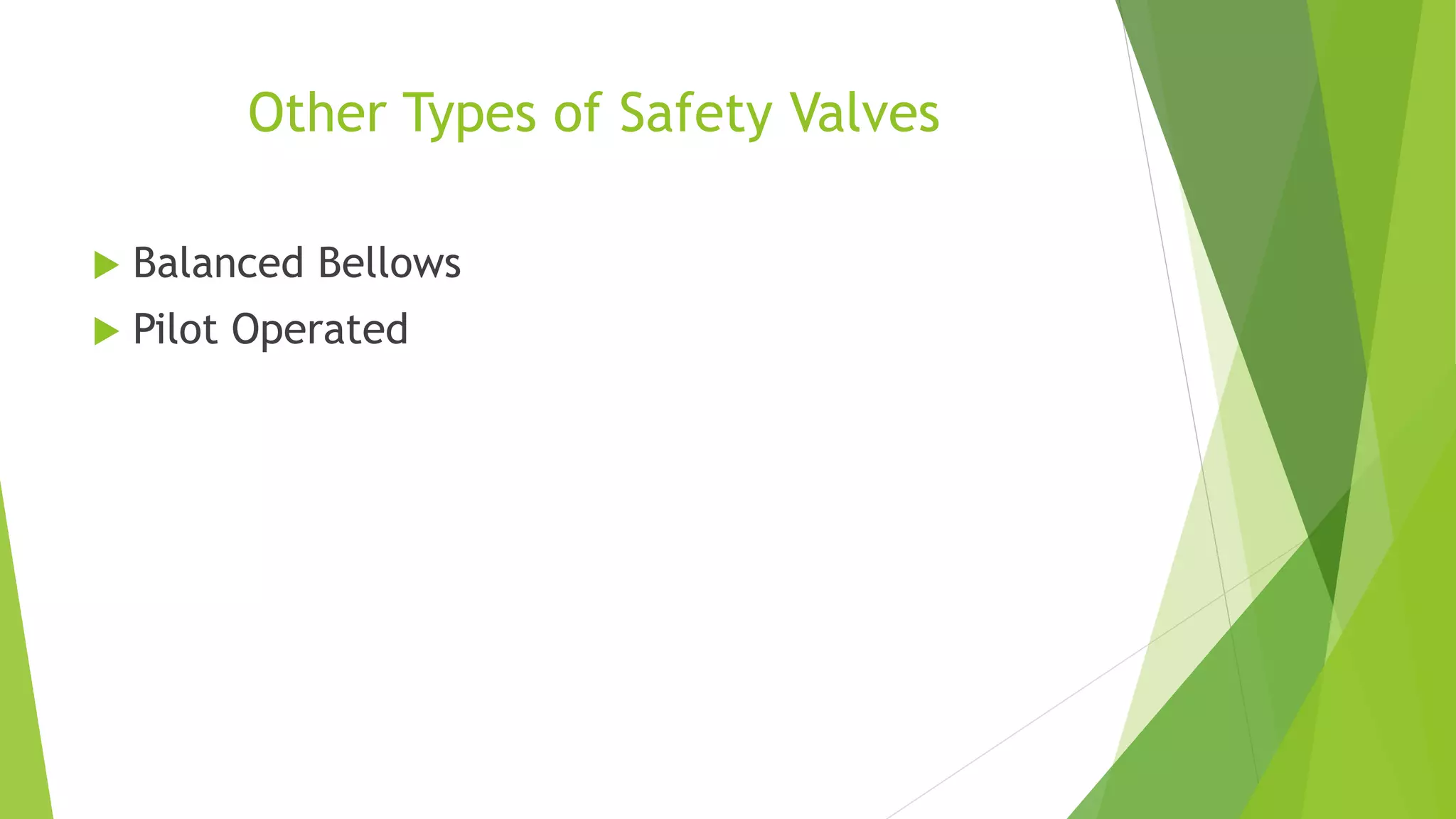 Pressure safety devices | PPTX