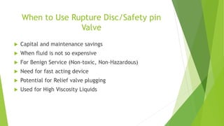 Pressure safety devices | PPTX