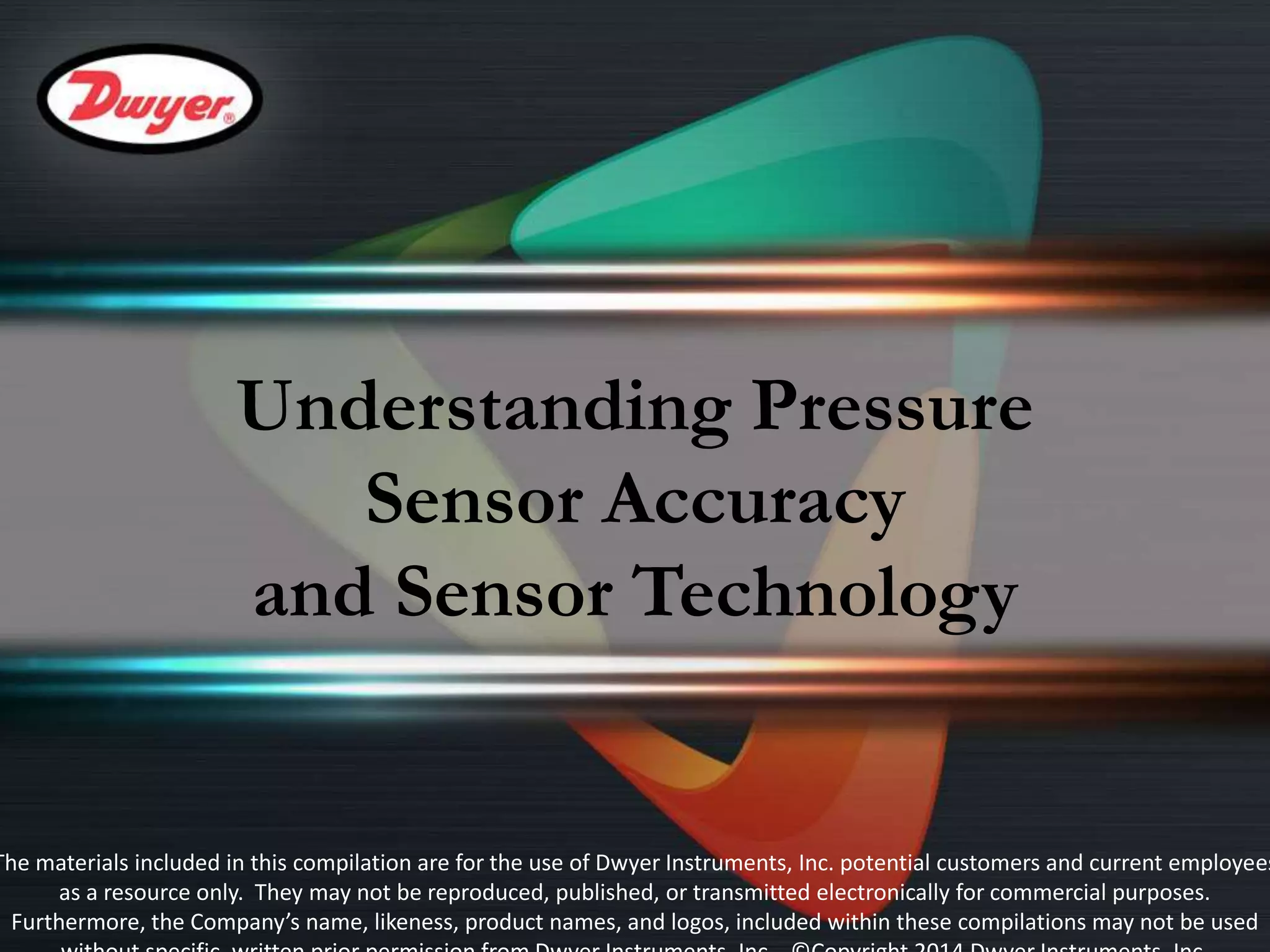 Understanding Pressure Sensor Accuracy and Sensor Technology | PPTX