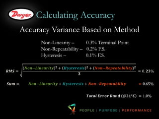 Understanding Pressure Sensor Accuracy and Sensor Technology | PPTX