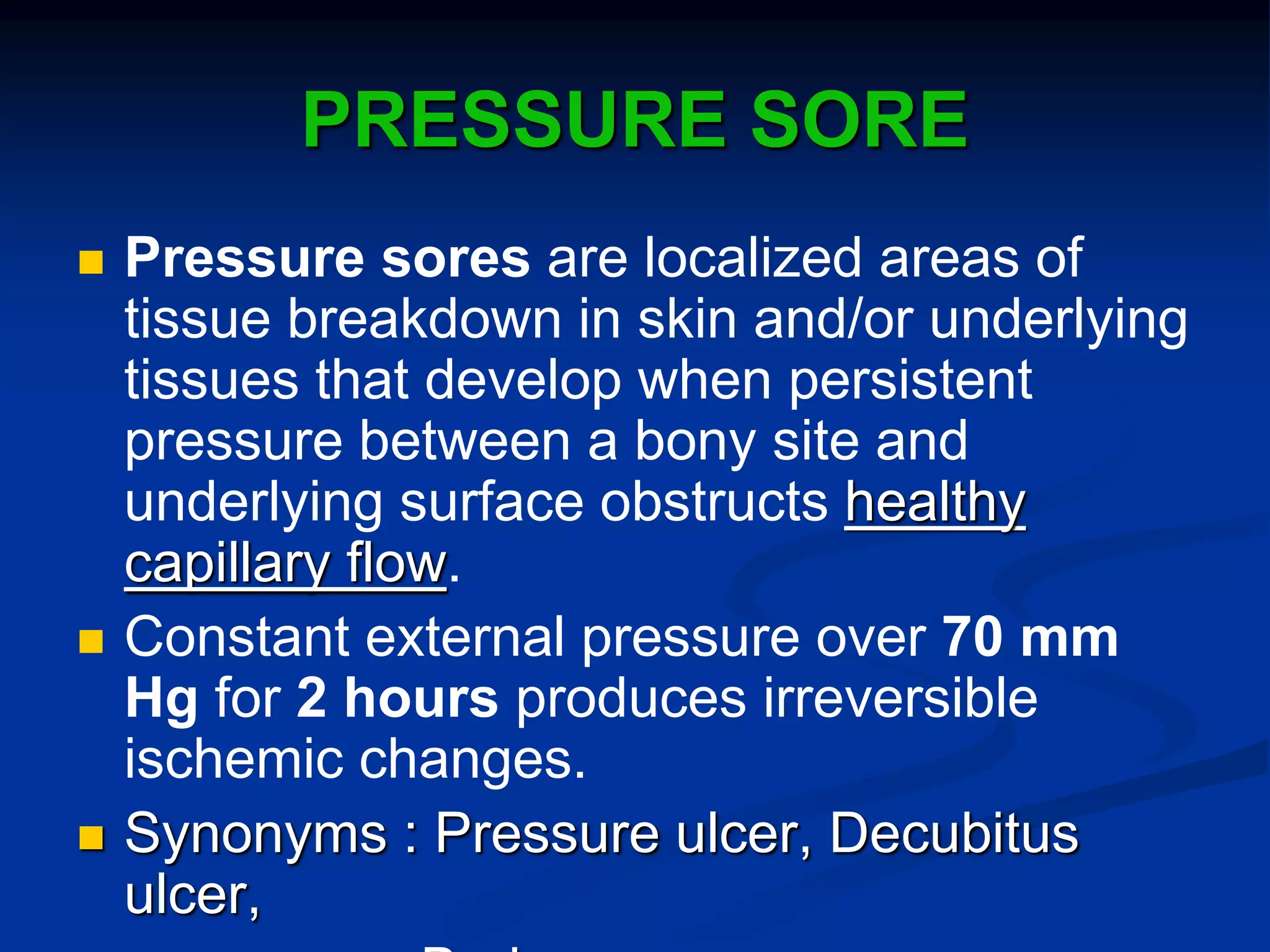 Pressure sore management | PPTX