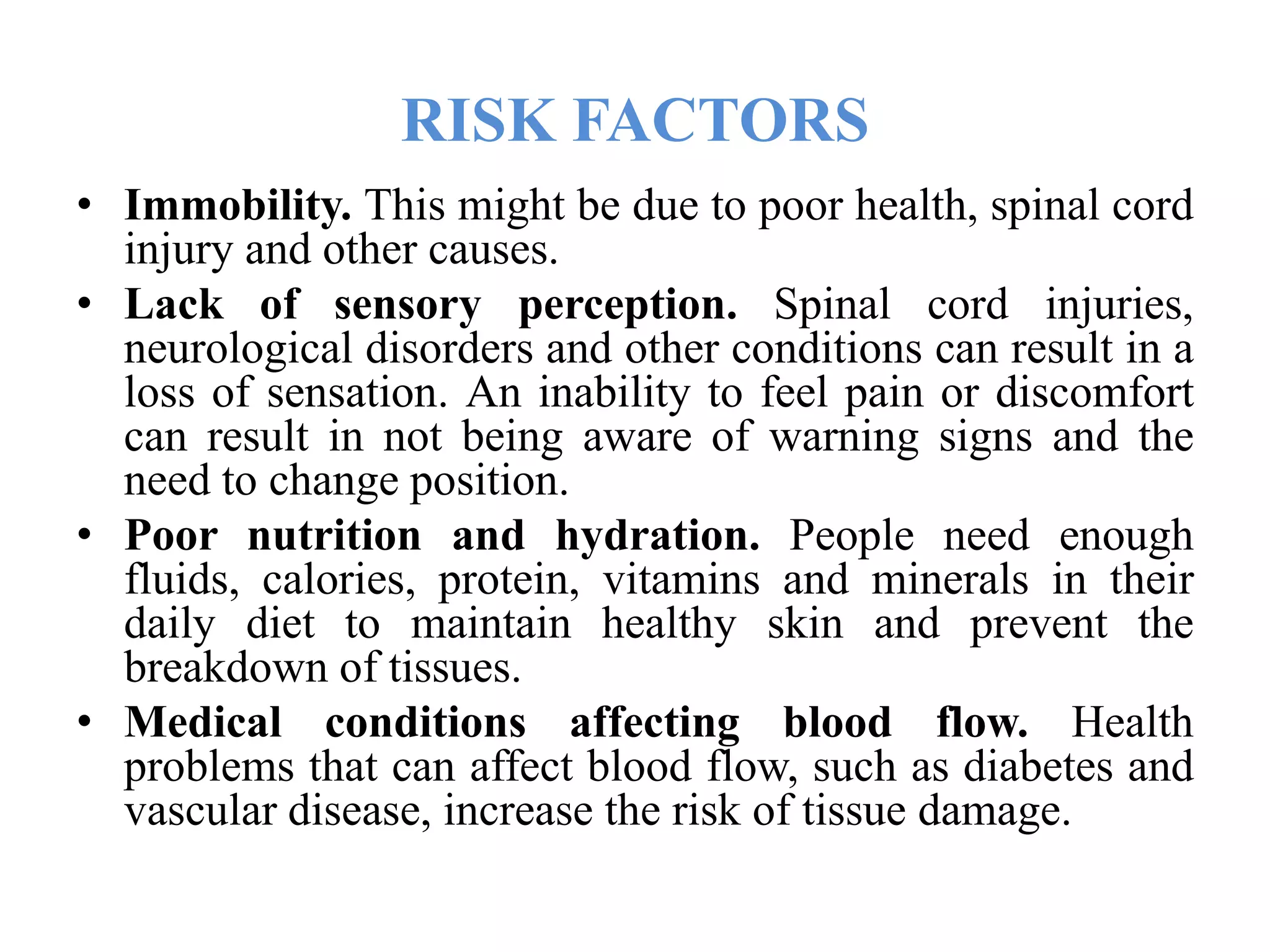 Pressure sore or bed sore or decubitus ulcer ppt | PPTX