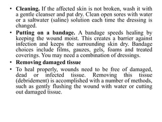 Pressure sore or bed sore or decubitus ulcer ppt | PPTX