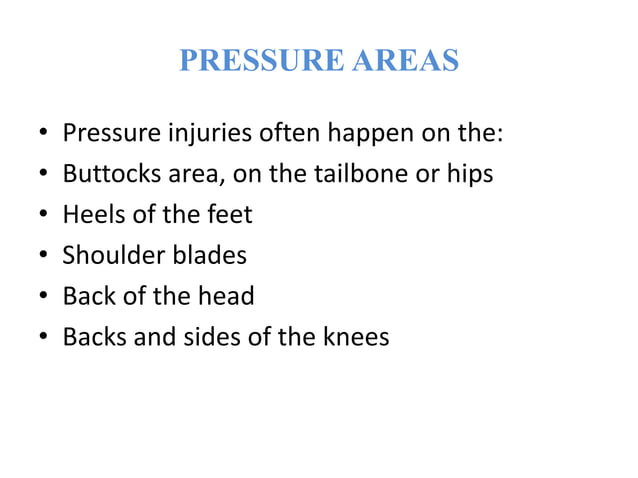 Pressure sore or bed sore or decubitus ulcer ppt | PPTX | Skin and ...