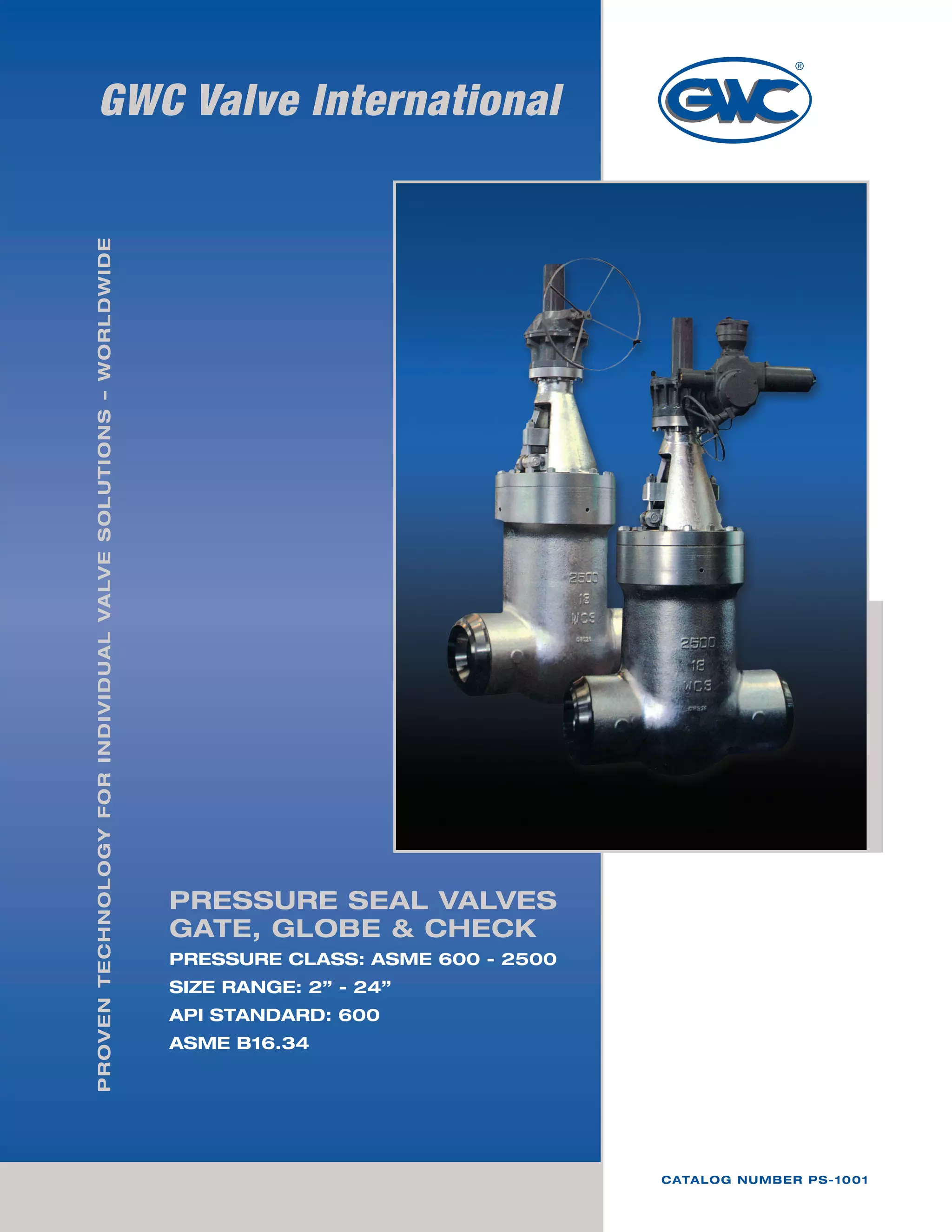 GWC Valve International Pressure Seal Valves | PDF