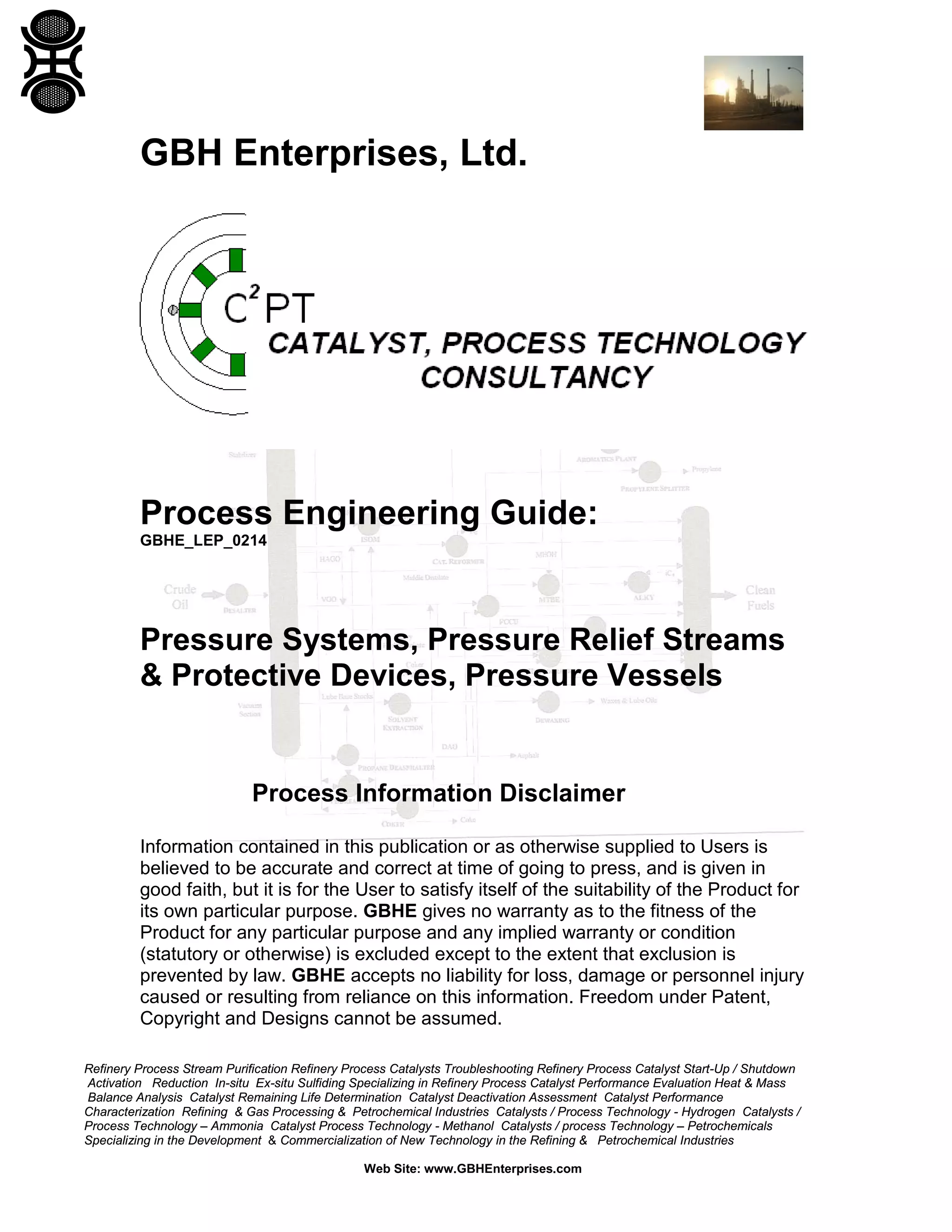 Pressure Systems, Pressure Relief Streams & Protective Devices ...