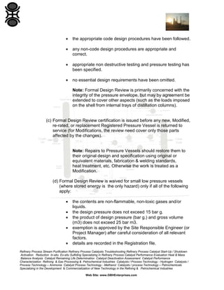 Pressure Systems, Pressure Relief Streams & Protective Devices ...