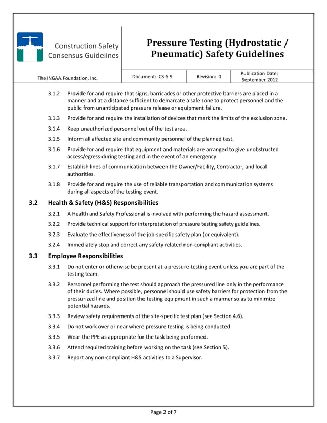 Pressure testing | PDF