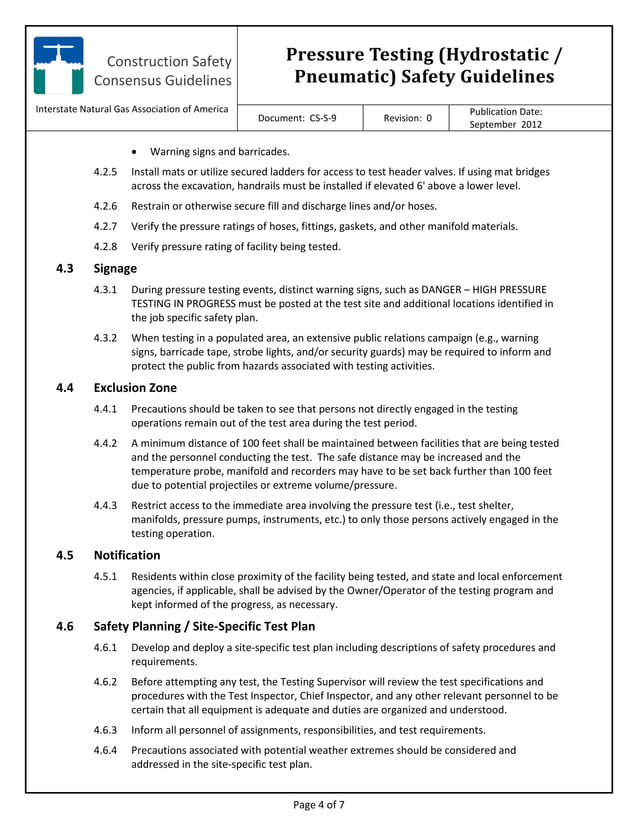 Pressure testing | PDF