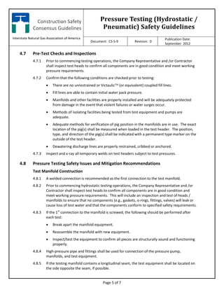 Pressure testing | PDF