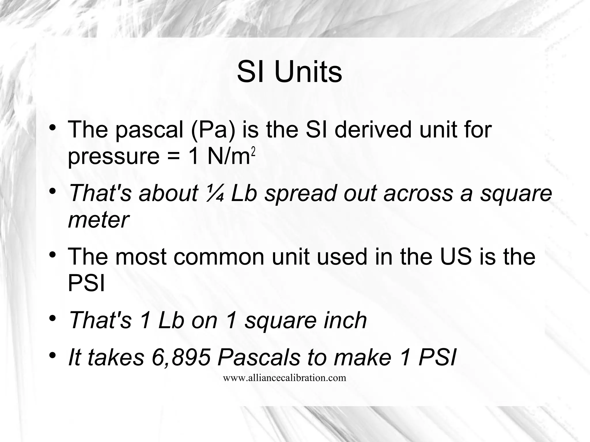 The Science behind Pressure Calibration: The Basics | PPT