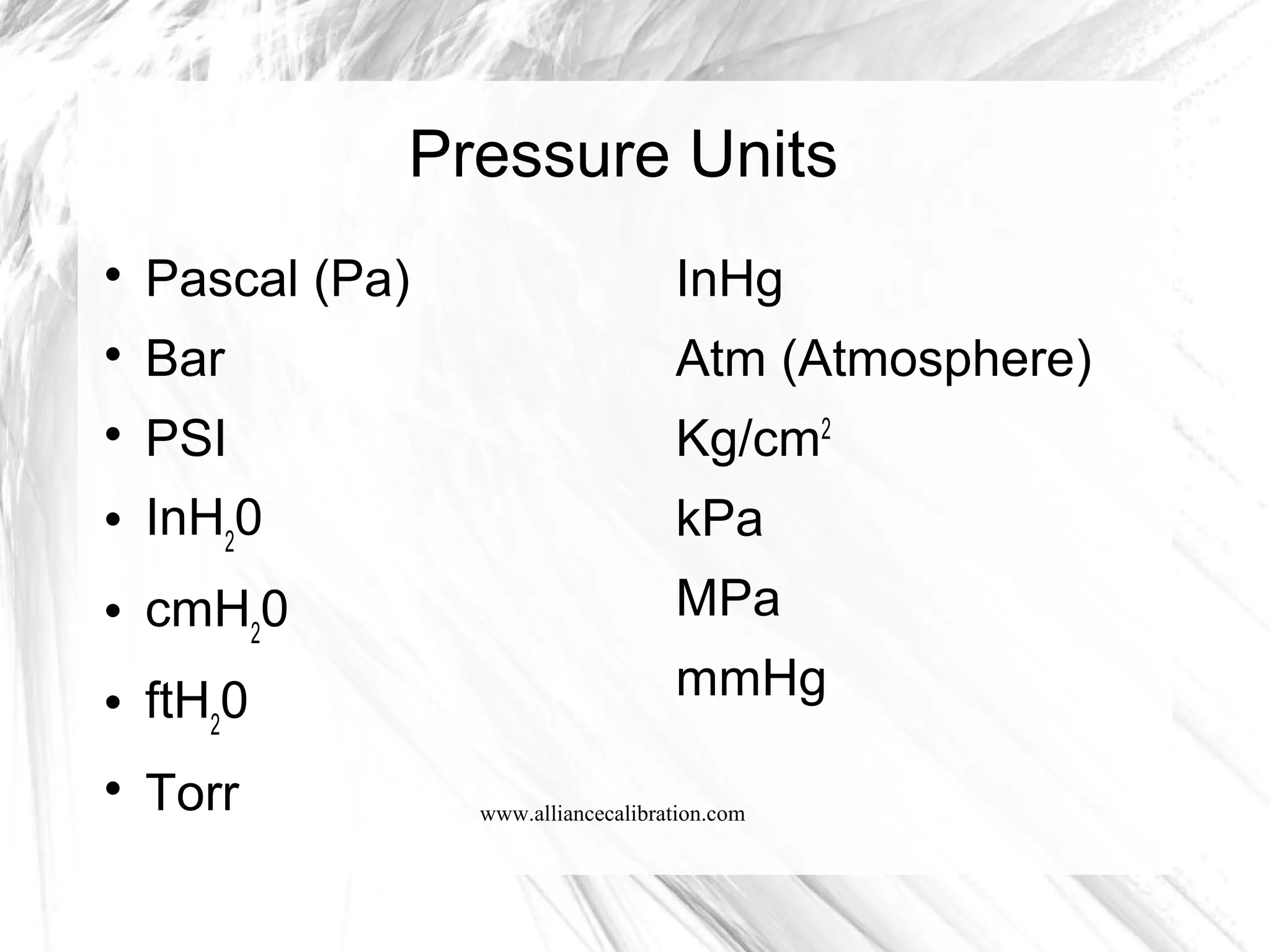 The Science behind Pressure Calibration: The Basics | PPT