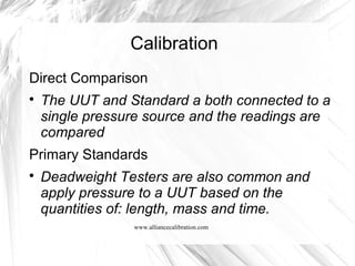 The Science behind Pressure Calibration: The Basics | PPT
