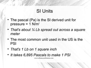 The Science behind Pressure Calibration: The Basics | PPT