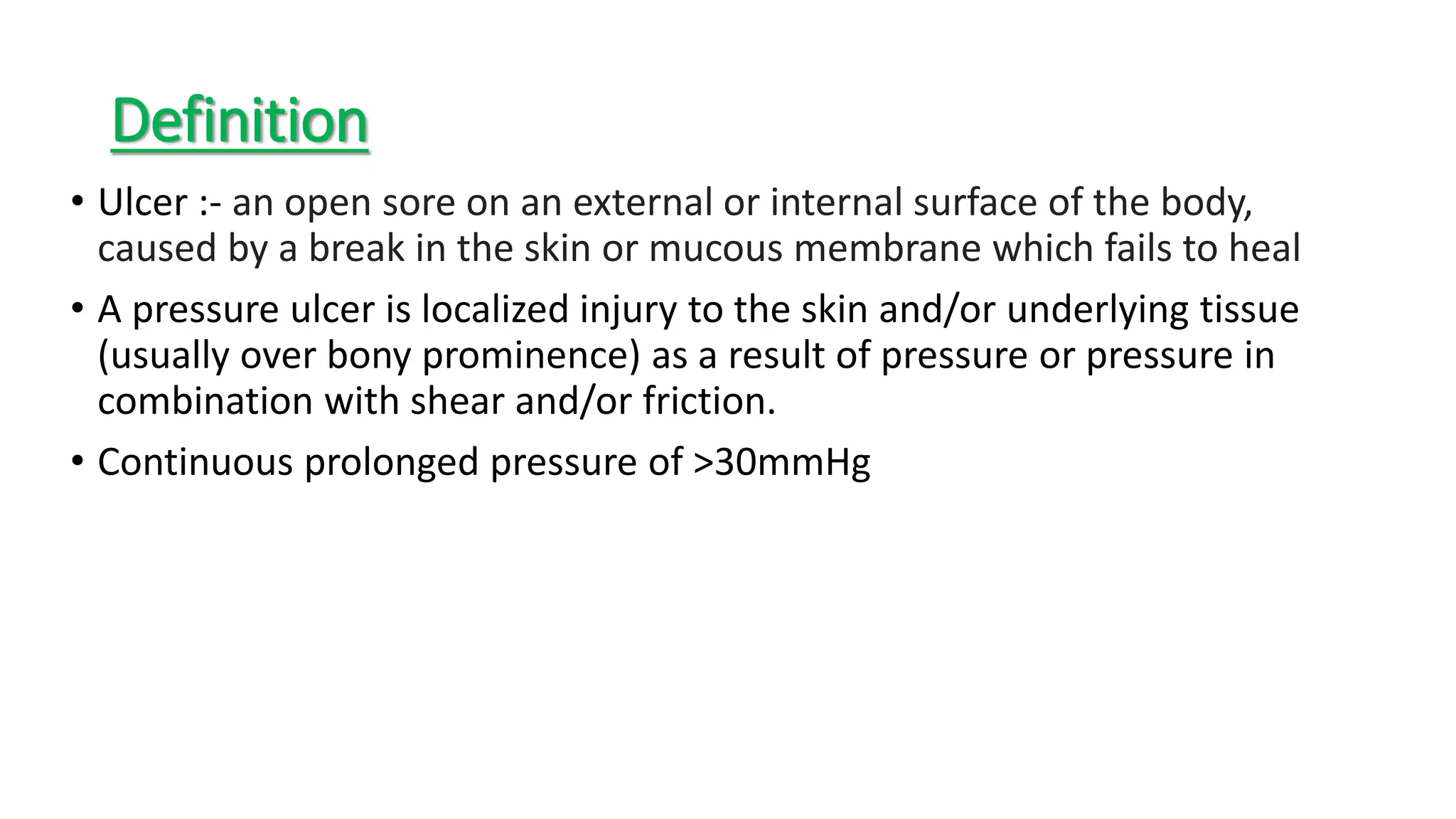 PRESSURE ULCER / BED SORE | PPTX