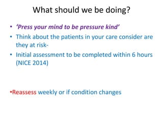 Pressure ulcer prevention | PPTX