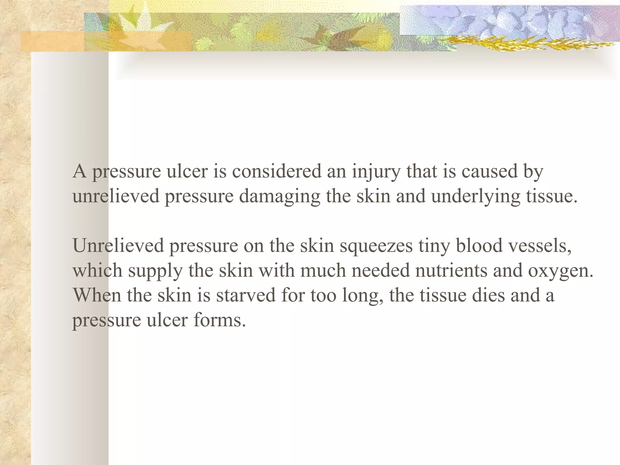 Pressure Ulcer Prevention & Skin Care | PPT