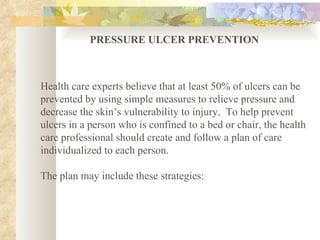 Pressure Ulcer Prevention & Skin Care | PPT